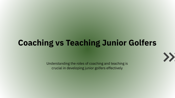 Coaching vs. Teaching by Conner Kozak on Prezi