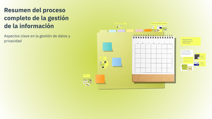 Resumen del proceso completo de la gestión de la información by gtggtgt ...