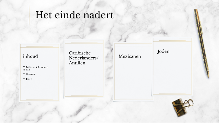 Het einde nadert by beau den hartog on Prezi