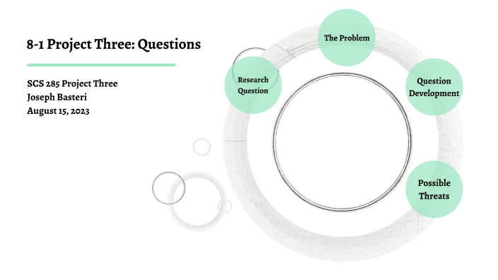 8-1 Project Three: Questions by Joseph Basteri on Prezi