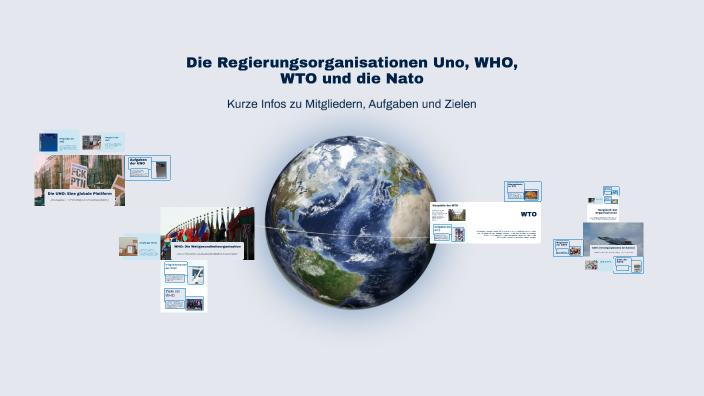 Die Regierungsorganisationen Uno, WHO, WTO und die Nato by Naser ...
