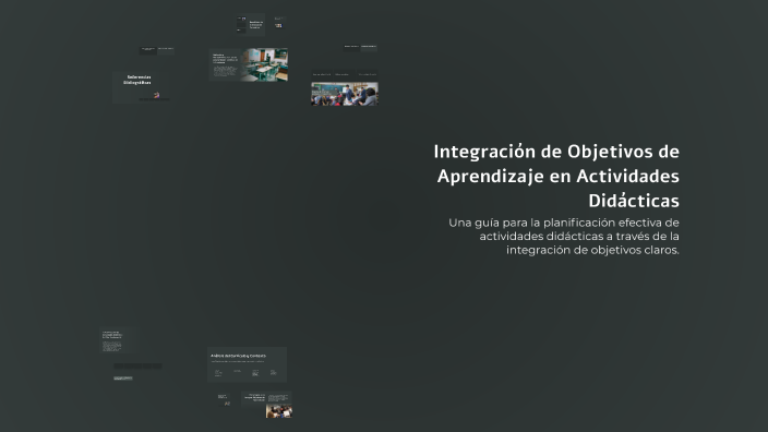 Integración de Objetivos de Aprendizaje en Actividades Didácticas by ...