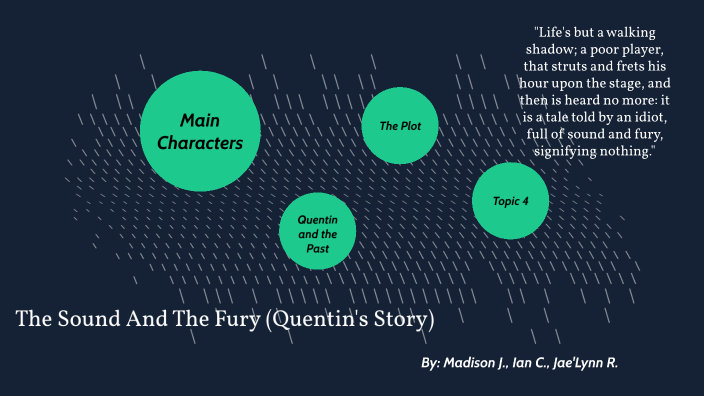 The Sound And The Fury (Quentin's Part) by Jae'Lynn Riggsbee on Prezi