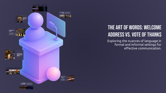 The Art of Words: Welcome Address vs. Vote of Thanks by Vaishnavi R on ...