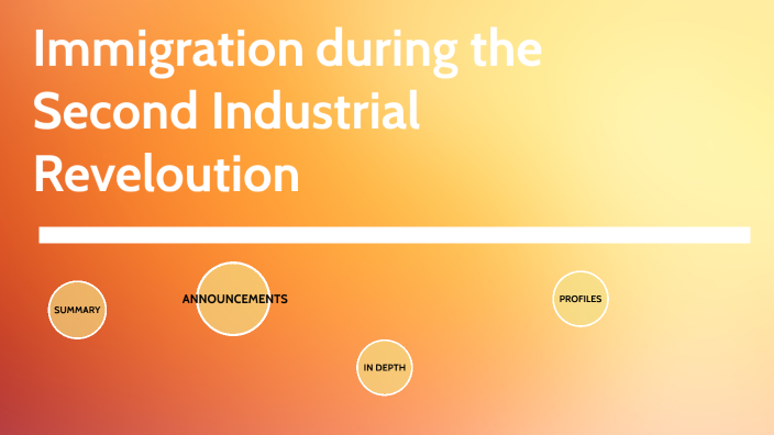 Immigration during the Second Industrial Revolution by amarie hilton