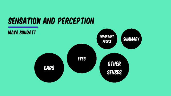 Sensation and Perception Mind Map by MAYA SOUDATT on Prezi