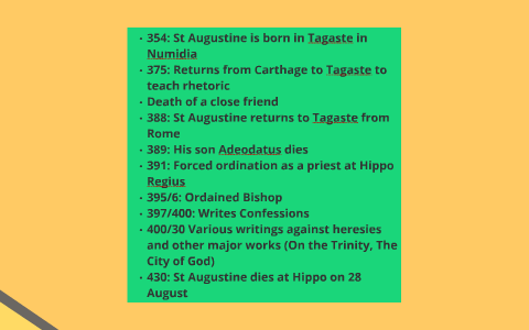 St Augustine Timeline by Alexander Chay on Prezi