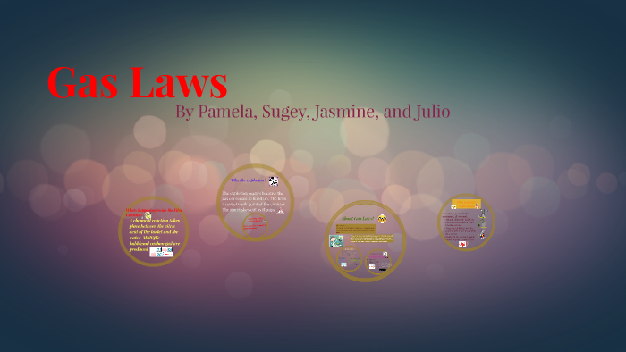 Gas Law project by Pamela tamarez