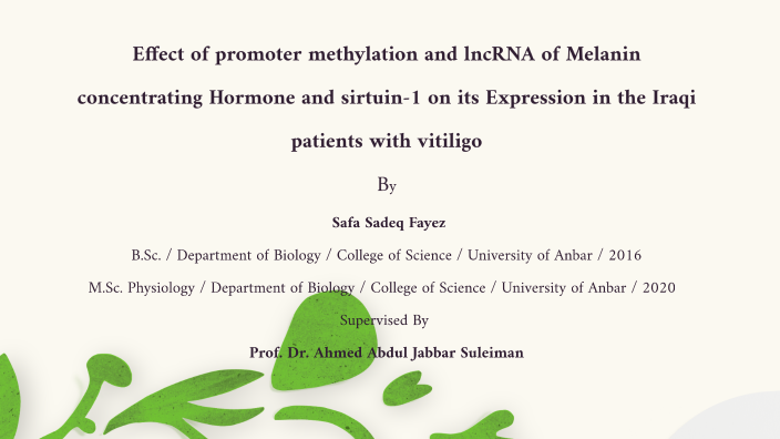 Understanding Vitiligo by safa sadeq on Prezi