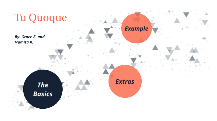 Tu Quoque Fallacy: by Namita Kankanala on Prezi