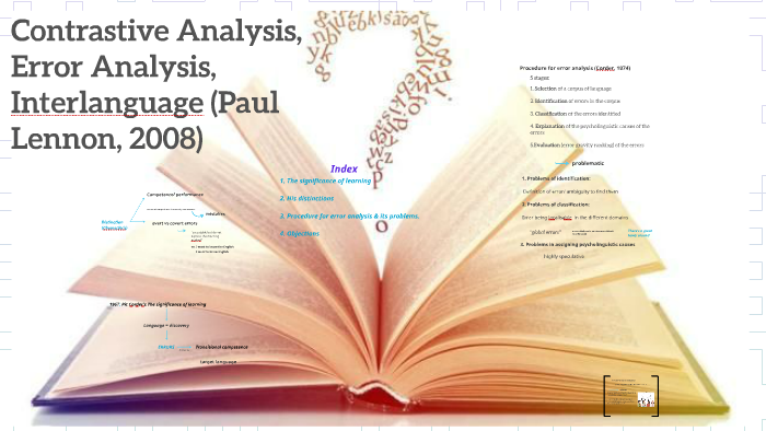 Contrastive Analysis, Error Analysis, Interlanguage (Paul Le by Claudia Martínez soba on Prezi
