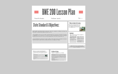 BME 200 Lesson Plan by on Prezi