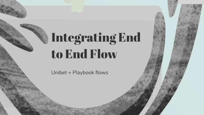 Integrating End to End Flow by Syed maaz on Prezi