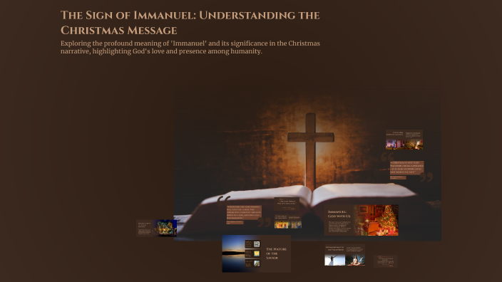 The Sign of Immanuel: Understanding the Christmas Message by peejay ...