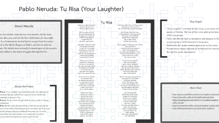 Pablo Neruda: Tu Risa (Your Laughter) by Jess Walden on Prezi