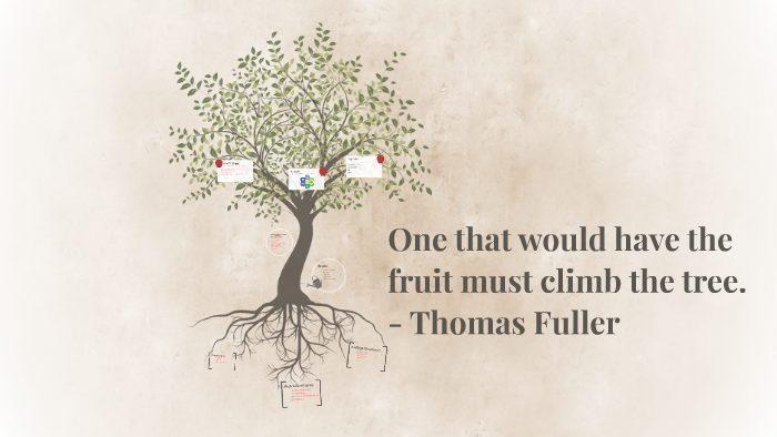 One that would have the fruit must climb the tree - Thomas F by Cassie ...