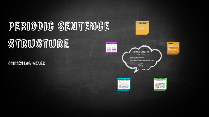 Periodic Sentence by Christina Velez on Prezi