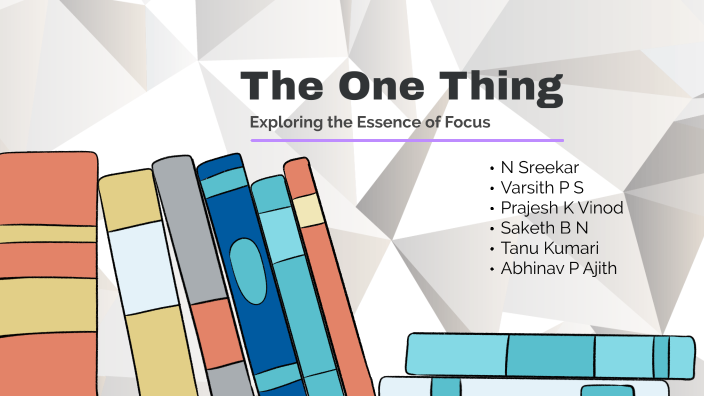 Book Review: One Thing by Hygen Knox on Prezi