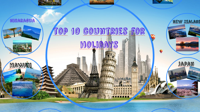 top 10 countries for holidays by Anna Doctor on Prezi
