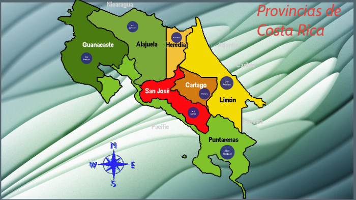 provincias de Costa Rica by Ana Yanci Campos G. on Prezi