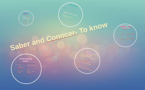 Saber and Conocer by Lindsey Goodson on Prezi