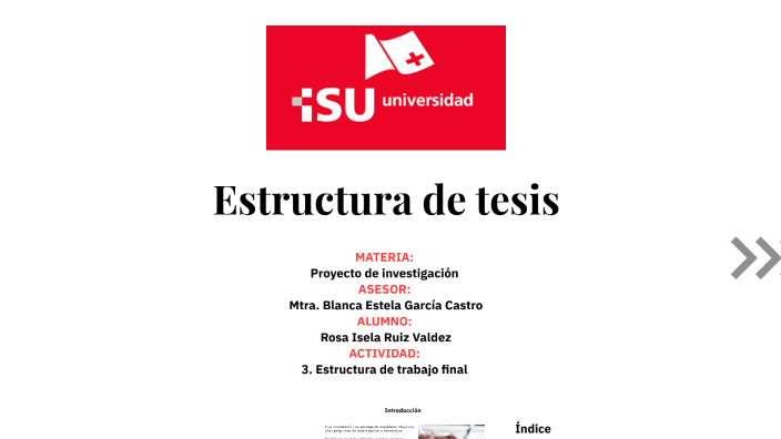 Estructura de tesis by Rosa Ruiz on Prezi