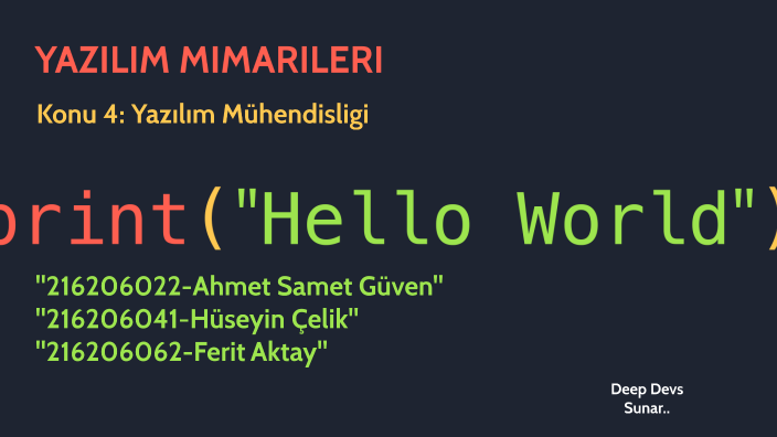 YAZILIM MIMARILERI by Hüseyin Çelik on Prezi YAZILIM MIMARILERI by Hüseyin Çelik on Prezi