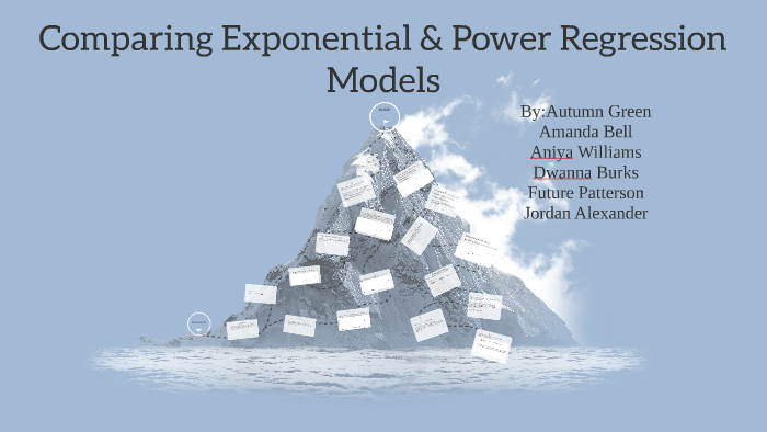 Comparing Exponential & Power Regression Models by Jordan Alexander on ...