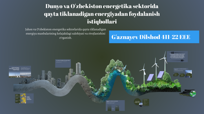 Prospects of Renewable Energy Utilization in the Energy Sector of the ...