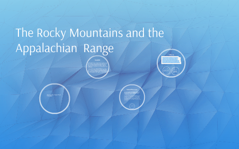 The Rocky Mountains and the Appalachian Range by Emily Bayles on Prezi