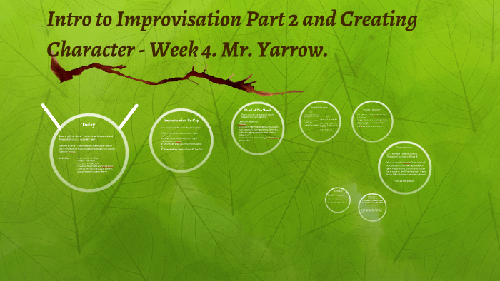Improvisation Part 2 - Week 6. Mr. Yarrow. by TC Parsons-Yarrow on Prezi