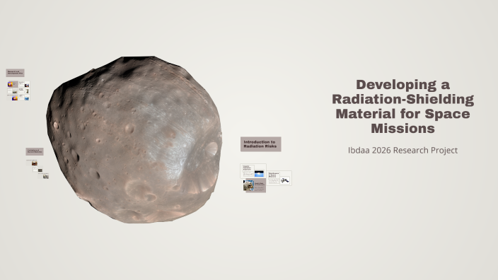 Developing a Radiation-Shielding Material for Space Missions by Lama ...