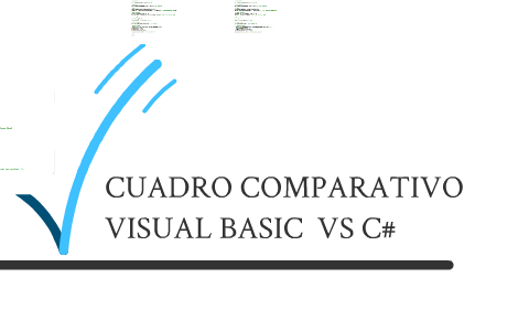 Comparacion Visual basic vs C# by Eyler Jhoam Pino Estrada on Prezi