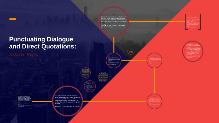 Punctuating Dialogue and Direct Quotations: by Janay Twitchell on Prezi