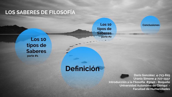 Los 10 saberes de Filosofía by Doris Gonzalez on Prezi