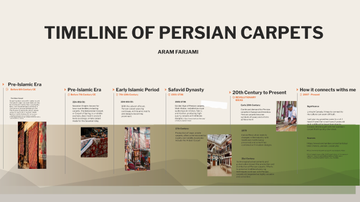 TIMELINE OF PERSIAN CARPETS by Aram Farjami on Prezi
