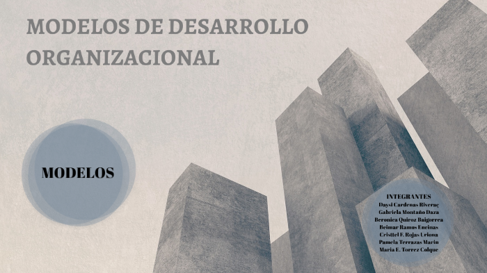 Modelos Del Desarrollo Organizacional By Gabriela Montaño Daza