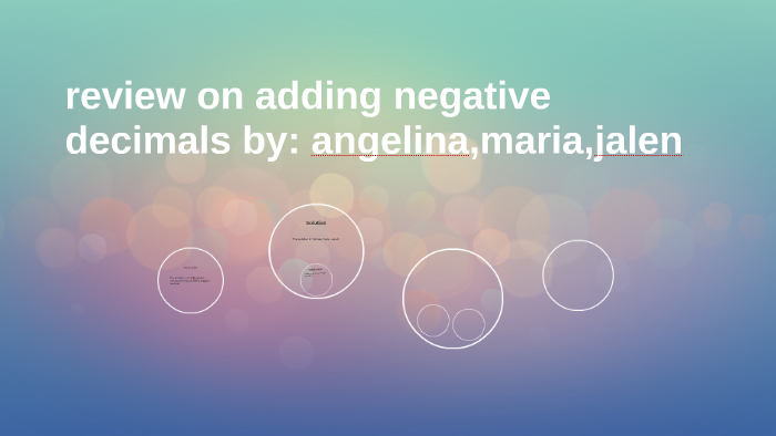 The problem by angelina vigil on Prezi