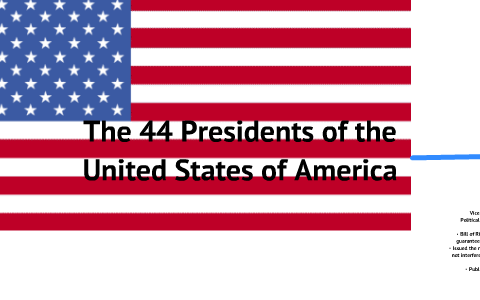 History of the 44 Presidents of the United States of America by Johnny ...