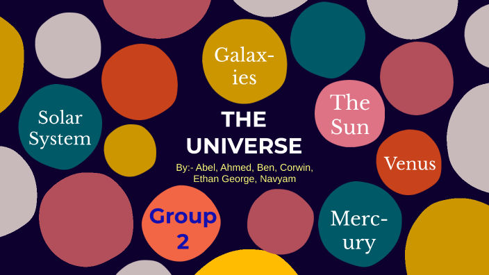 Group 2 The Universe Galaxies Solar System Sun Mercury Venus By
