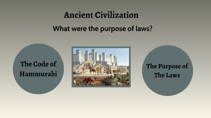 Ancient Civilization/What is the purpose of laws? by Supreet Pandher on ...