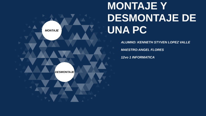MONTAJE Y DESMONTAJE DE PC by Kenneth Lopez on Prezi