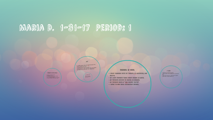 My Prezi- Maria D. 1-31-17 period 1 by Maria DeCicco on Prezi