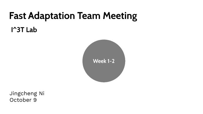 Fast Adaptation Group Meeting by Mathison Ni on Prezi