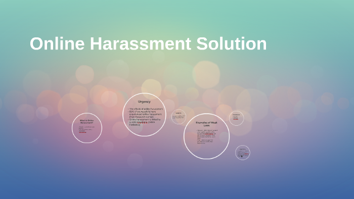 Online Harassment Solution by Sienna Velazquez on Prezi