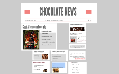 NEWSPAPER CHOCOLATE by lisa marchand on Prezi