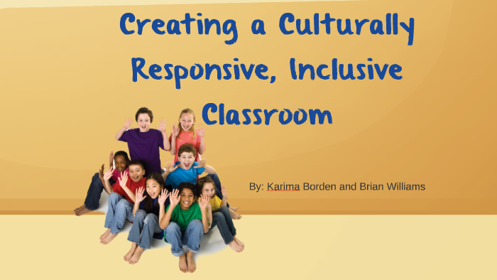 Creating Culturally Responsive, Inclusive Classrooms by Karima Hoytt on ... Creating Culturally Responsive, Inclusive Classrooms by Karima Hoytt on ...