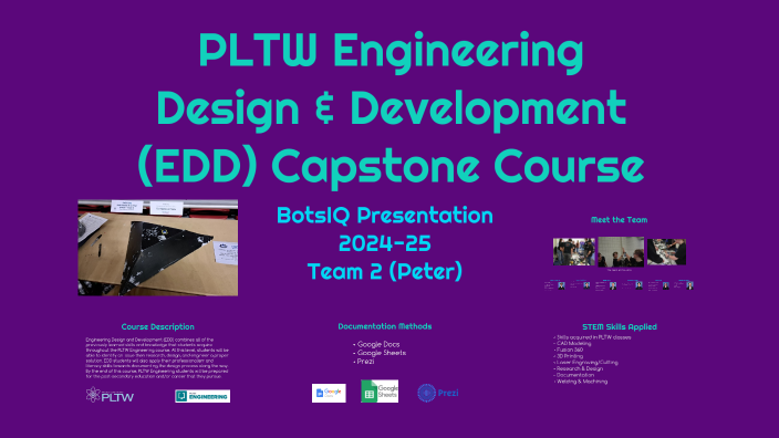 PLTW Engineering Design & Development (EDD) Capstone Course by Peyton ...