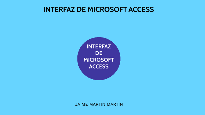 INTERFAZ DE MICROSOFT ACCESS by jaime martin on Prezi