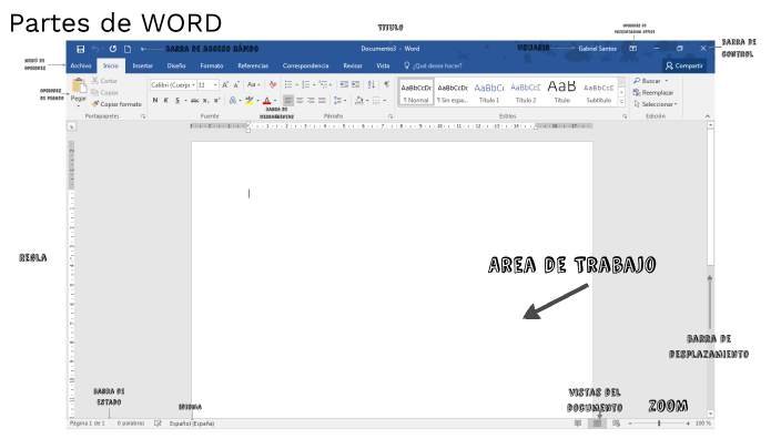PARTES DE WORD by Estefano Isaac Alejandro Lainez on Prezi